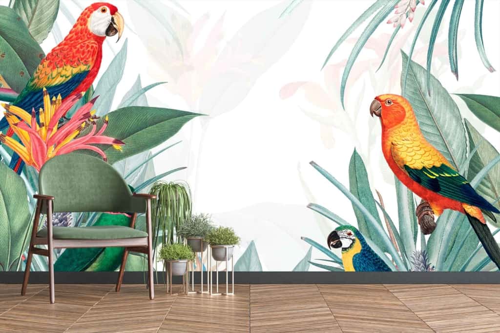 Parrot Parade - Cara Saven Wall Design