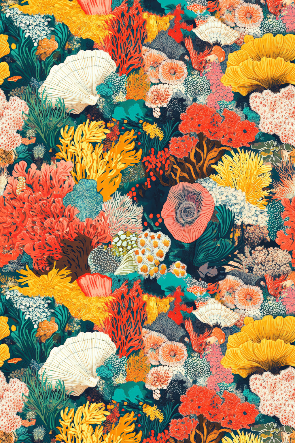 Under the Coral Moon - Cara Saven Wall Design